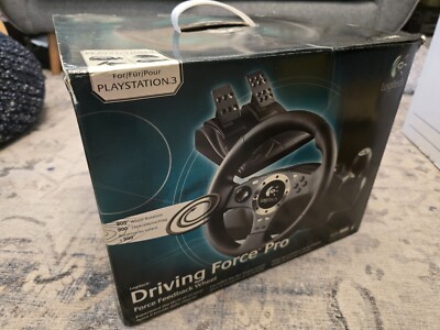 Logitech Driving Force Pro Force Feedback Wheel, Pedals & Shifter - PS2 ...