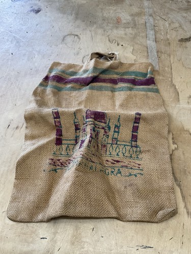 Souvenir Taj Mahal Burlap Bag Vintage b500 | eBay