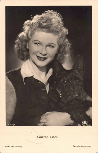 Carsta Löck, Hund, Karte ohne Autogramm, Foto Film Verlag (2875A26 ...