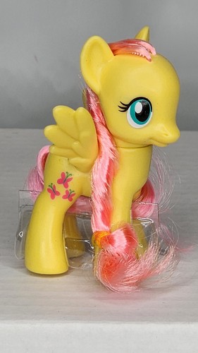 My Little Pony FLUTTERSHY MLP G4 3" Figure Yellow Pink Brushable New W ...