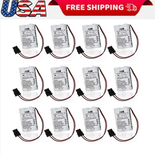 12x 3HAC044075-001/01 7.2V SMB Battery for ABB Robot CPU ABBTA521 ...