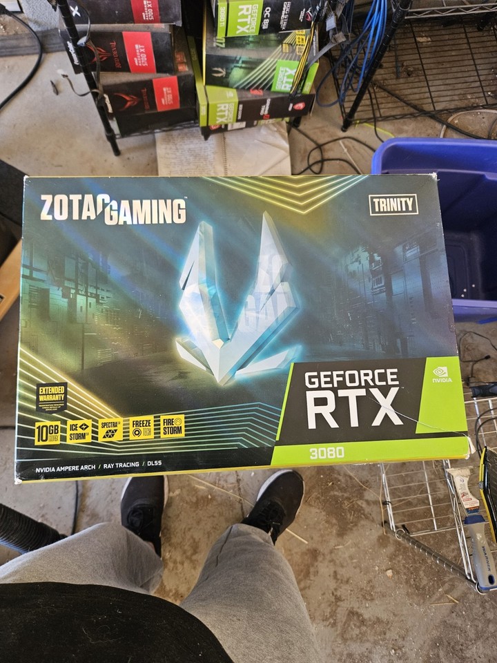 ZOTAC GeForce RTX 3080 Trinity 10GB RGB Lighting Fire Storm Fan ...