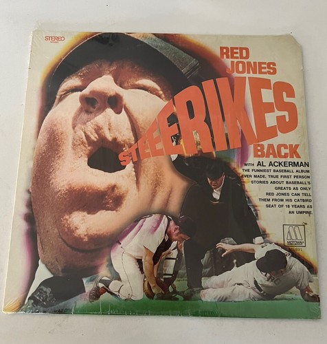 Red Jones Steerikes Back Al Ackerman Vinyl Lp Record Comedy Baseball ...