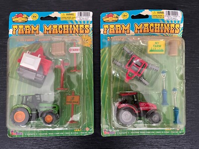 Farm Machines Farm Belt Collection By Funtastic Lot Of 2 Tractor And ...