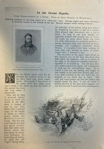 1898 Diver John Pearce Deep Sea Exploration illustrated | eBay