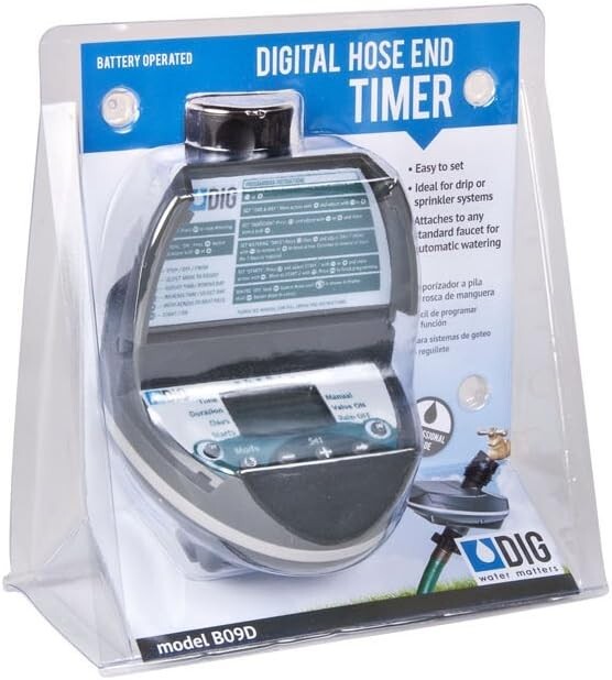 DIG BO9D - Battery Powered Digital Hose End Irrigation Watering Timer ...