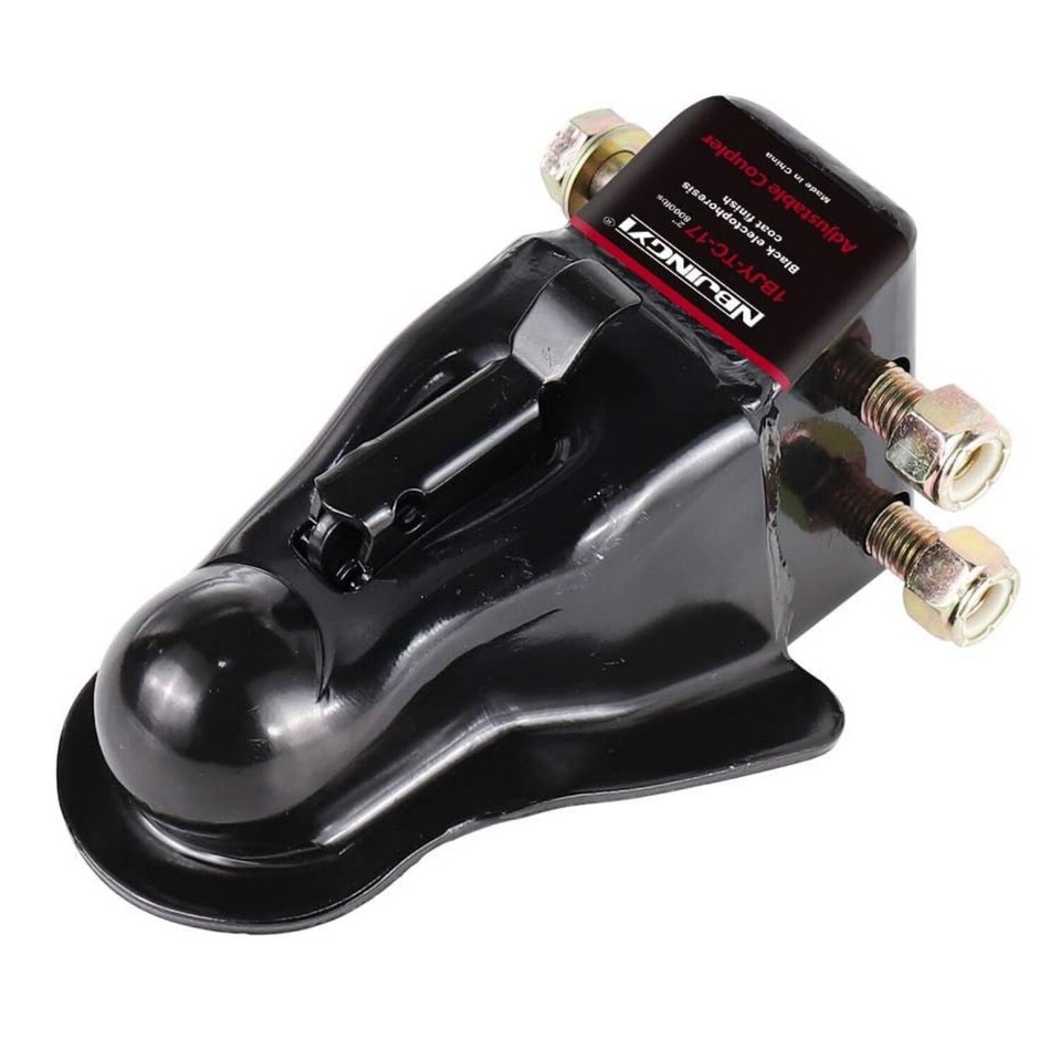 2" Ball Adjustable Trailer Coupler Heavy Duty Channel-Mount 8000LBS ...