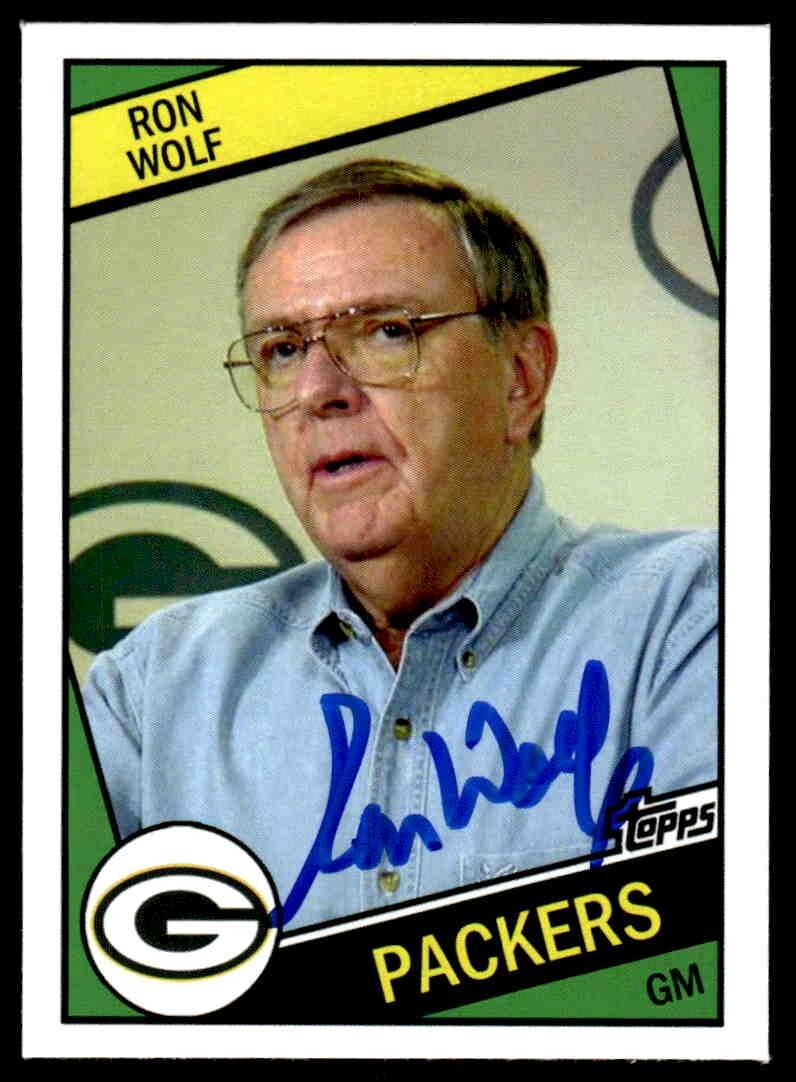 Ron Wolf Packers 1984 Topps Custom Signed Auto Autograph Card Authentic ...
