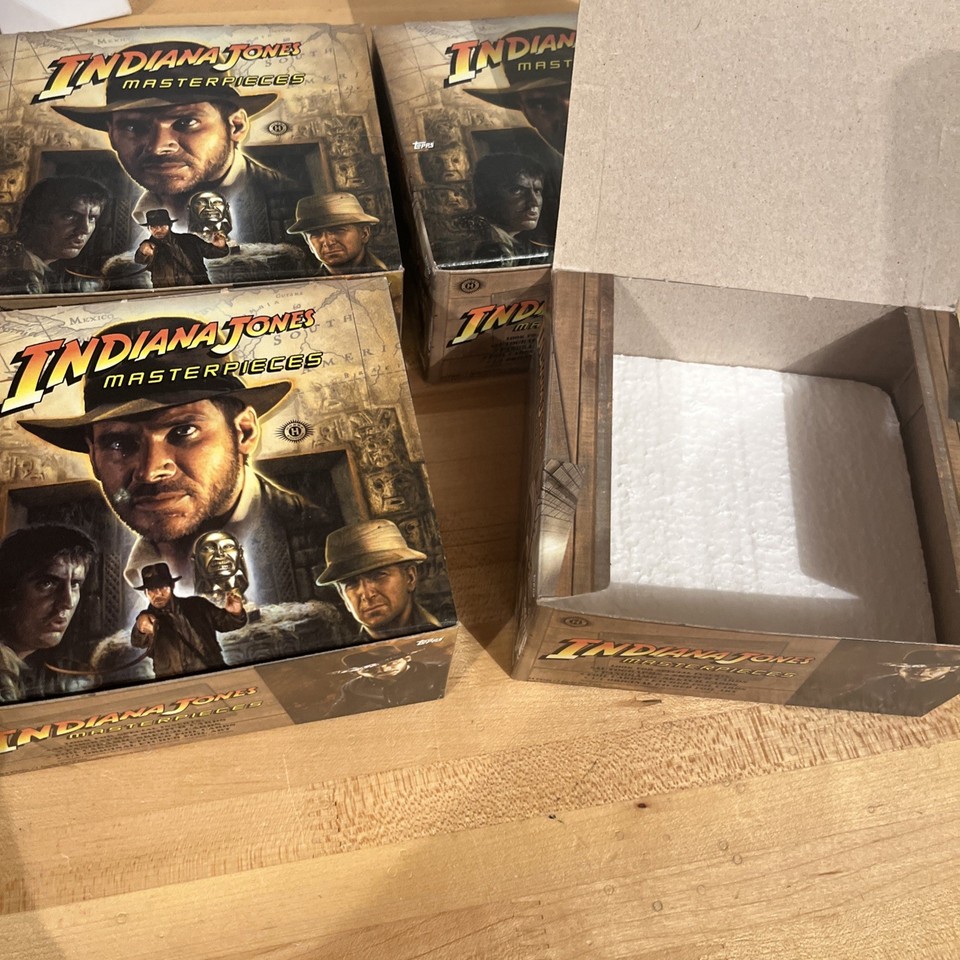 Four INDIANA JONES MASTERPIECES Empty Boxes By Topps 2008 Excellent | eBay