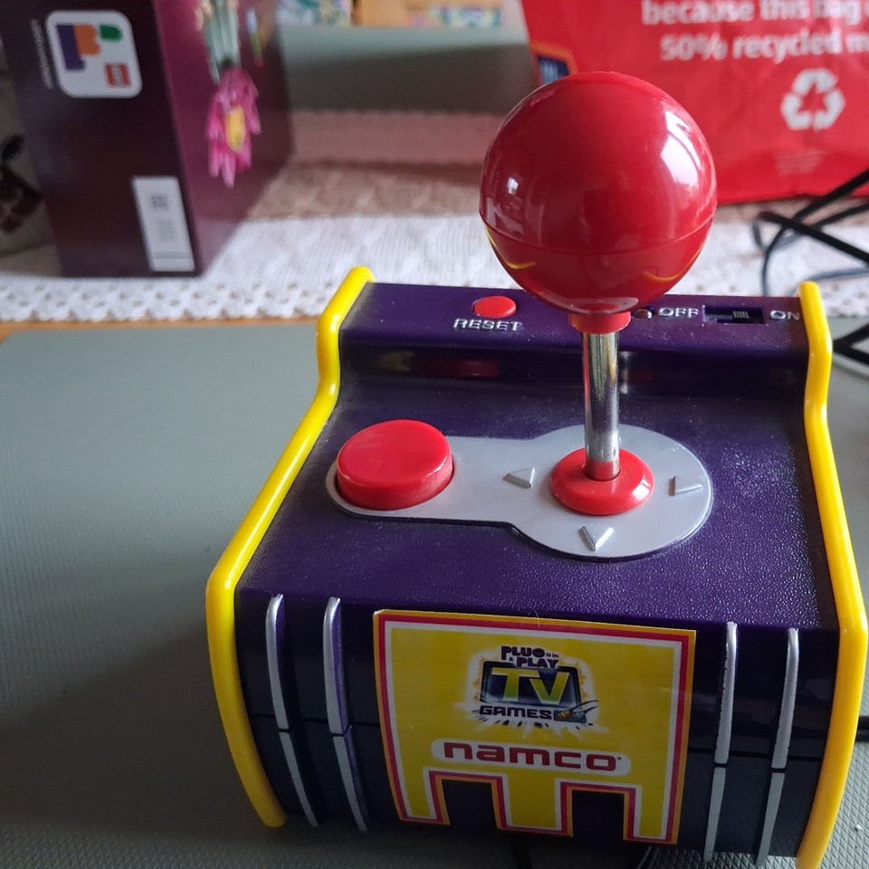 Namco Plug & Play TV Games Joystick Console Pac-Man Galaxian 2003 ...