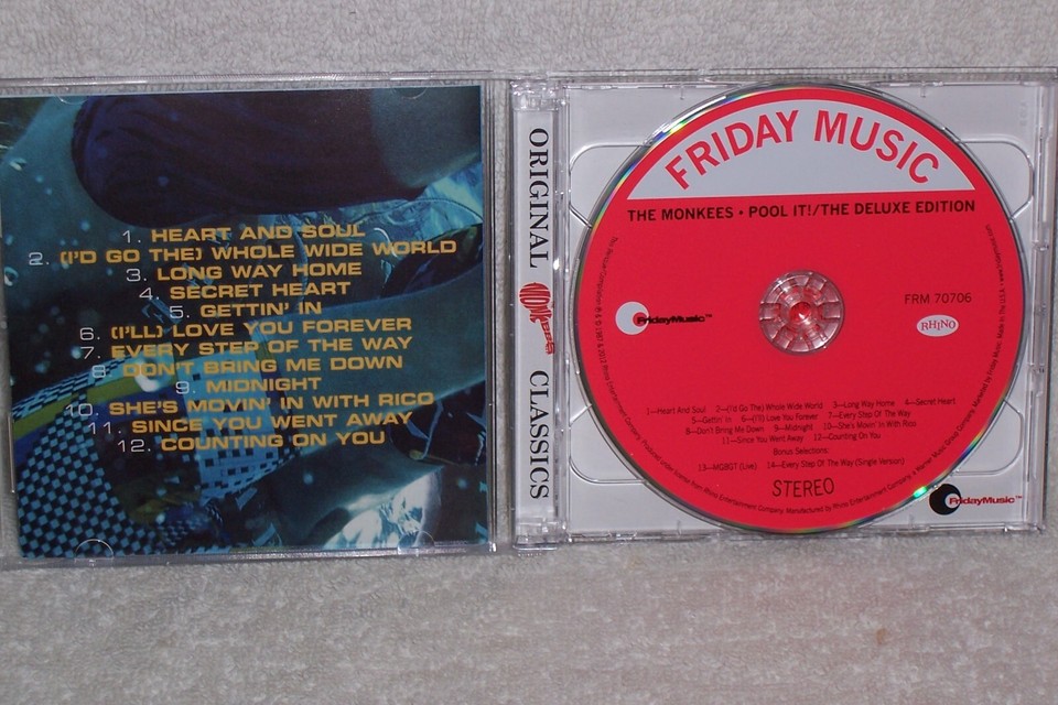 The Monkees Pool It! (Dolenz Jones Tork) Friday Music Deluxe Edition CD ...