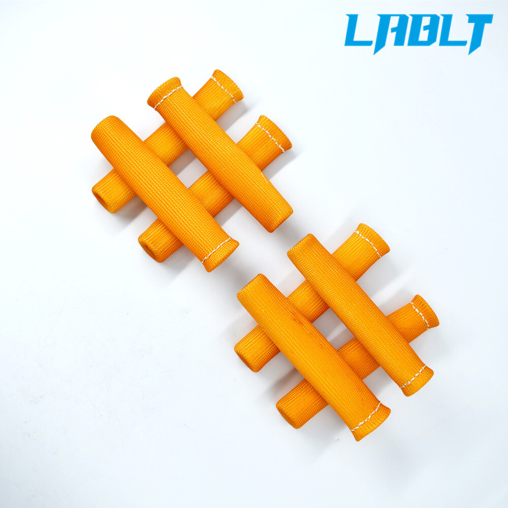 LABLT Universal 8PCS Orange Spark Plug Wire Protector Sleeve Heat ...