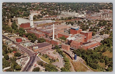 Theo Hamm Brewing Co Aerial View 1950s Chrome Postcard St Paul Minnesota | eBay