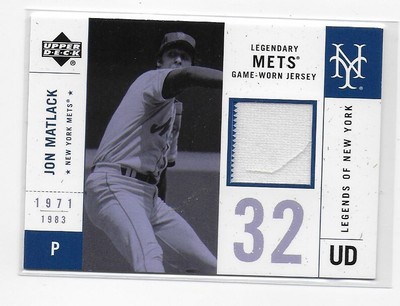 2001 Upper Deck Legends of New York Mets Legendary Game-Worn Jersey Jon ...