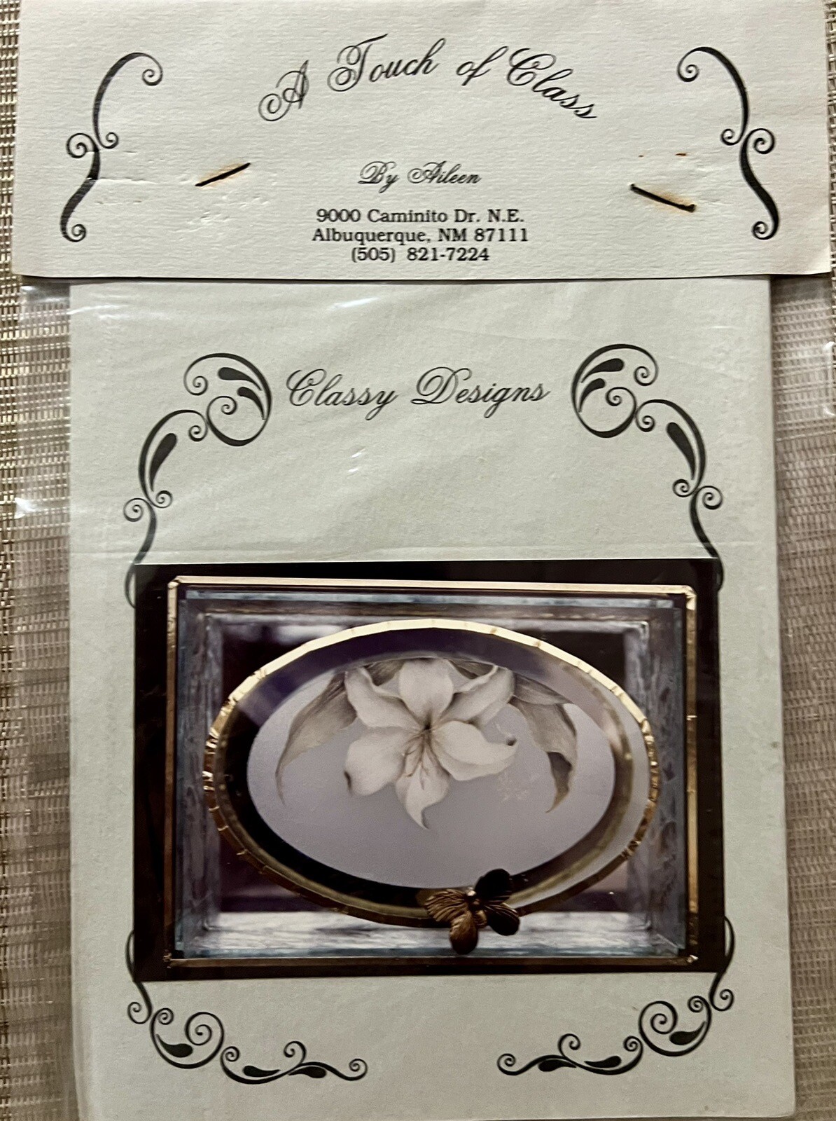 Vintage Decorative Tole Painting Pattern Packet White Lily Aileen ...