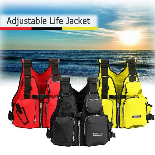 Life Fishing Kayak Jacket Adult Aid Surfing Boating Water Universal ...
