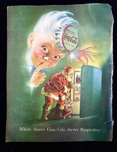 Vintage 1948 Coca-Cola Santa Sprite Christmas Boy Coke Print Ad Ships ...