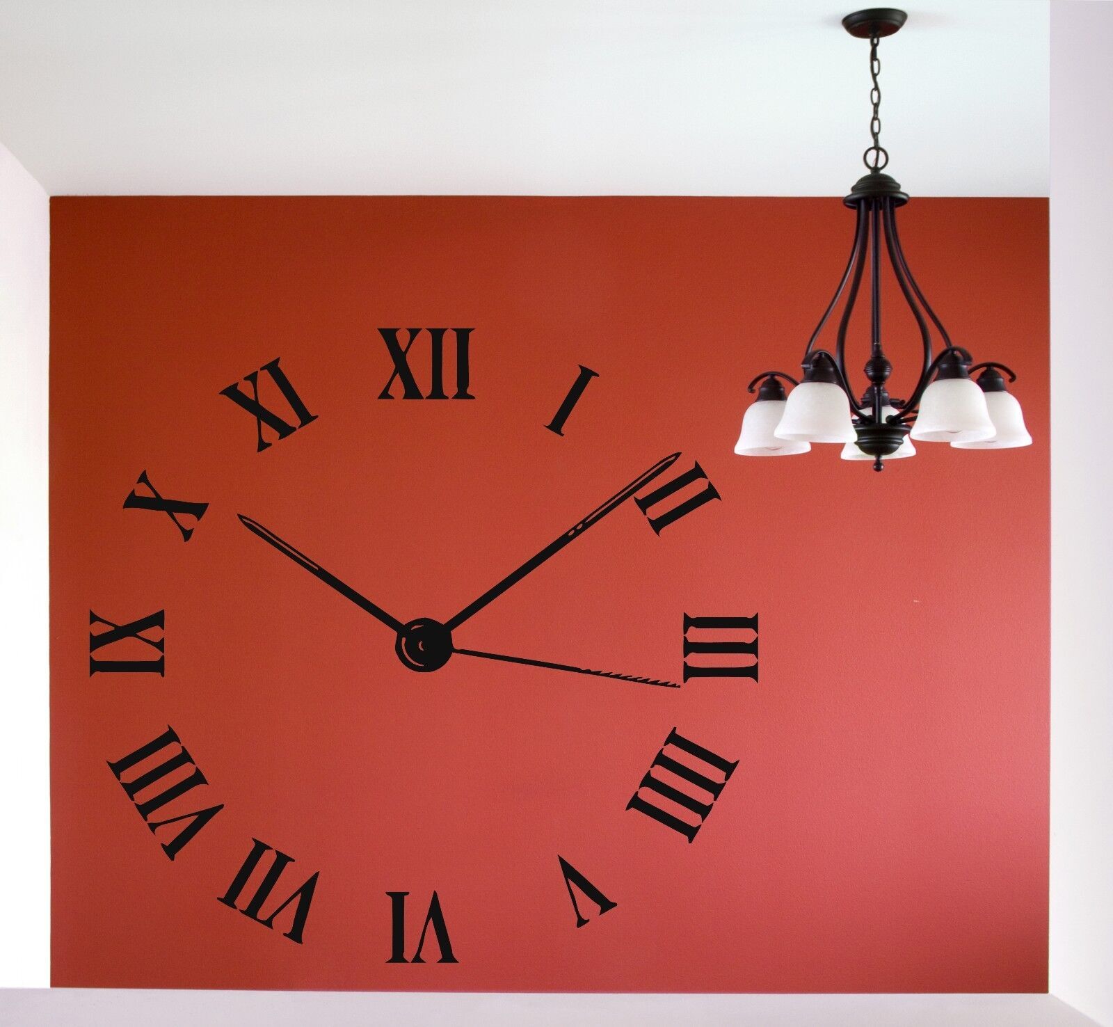 Wall Vinyl Sticker Decor Dial Roman Numeral Circle Time's Clock is'nt ...