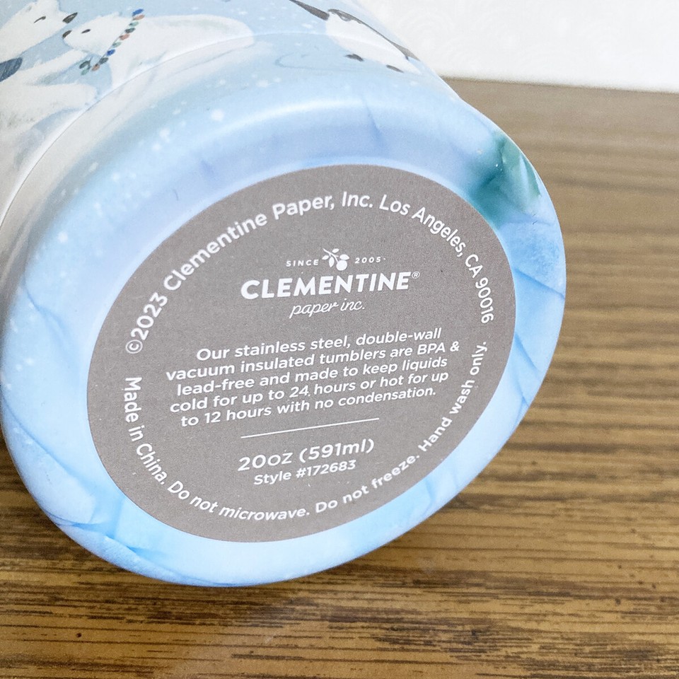 Clementine Thermal Travel Coffee Mug 20 oz Hot Cold Cup Insulated ...