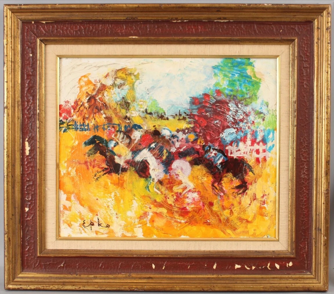 WILLERING EPKO Vintage Impasto Dutch Abstract Impressionist Painting ...