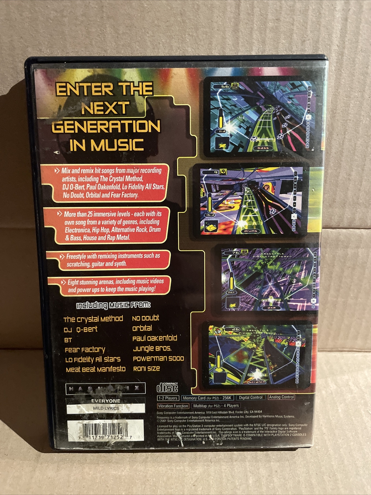 Frequency (Sony PlayStation 2, 2001) PS2 Used Very Good Condition ...