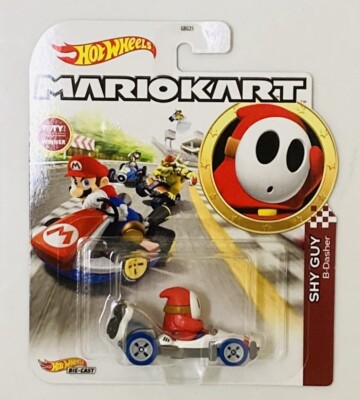 NIB Hot Wheels Mario Kart Character Shy Guy Red B-Dasher Car Diecast 1: ...