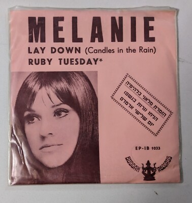 MELANIE SAFKA RARE ISRAELI EP Lay Down/Ruby Tuesday | eBay