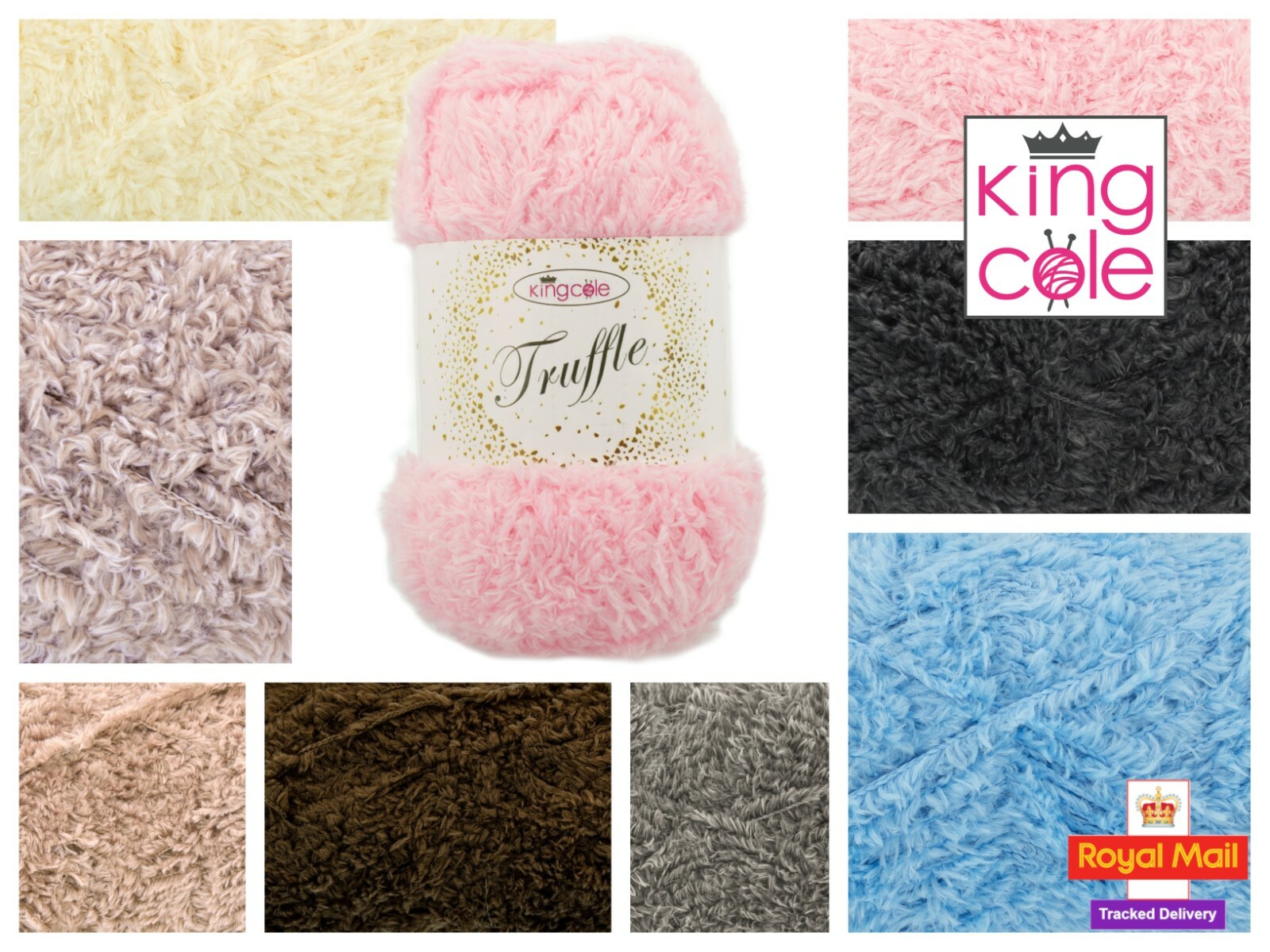 King Cole Truffle 100g Knitting Crochet Yarn Fluffy Supersoft Teddy ...