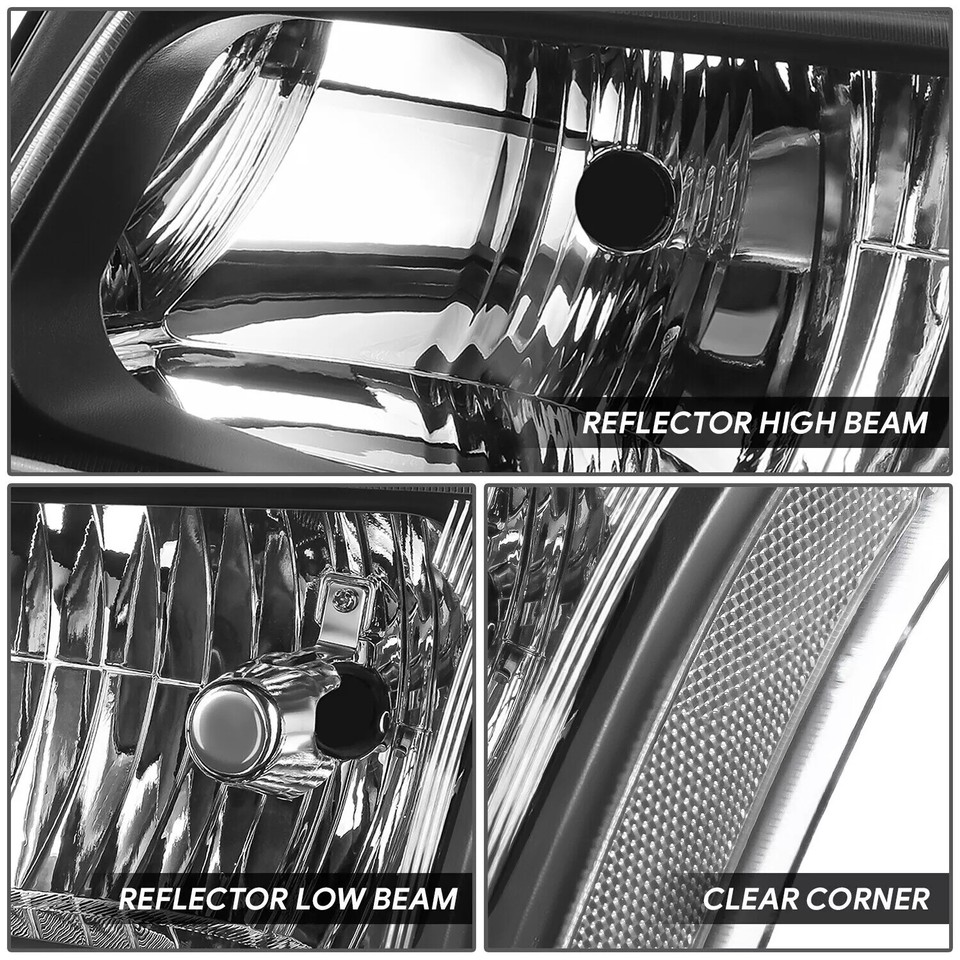 Pair Headlights For Chevy Silverado 1500/2500 HD 3500 & Avalanche 1500/ ...