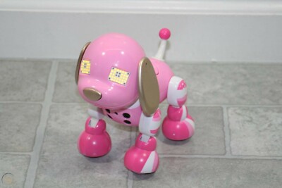 Spin Master Robotic Pink Puppy Zoomer Zuppie Interactive "Candy" 2012 ...
