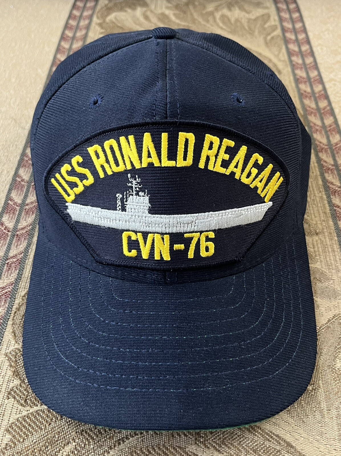 USS RONALD REAGAN CVN-76 Navy Ship US MILITARY CAP MADE IN USA | eBay