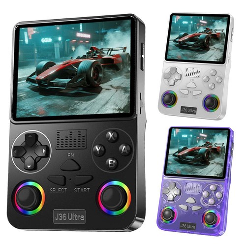 J36 Retro Handheld Video Game Console System Machine 3.5 Inch IPS ...