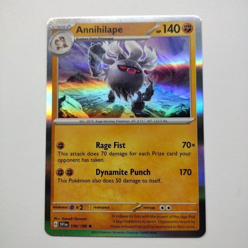 Annihilape 109/198 Holo Rare Scarlet & Violet Base Pokemon Card | eBay