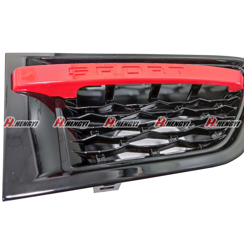 RED SPORT Side Fender Vent Grille Air Intake For Range Rover Sport L320 ...