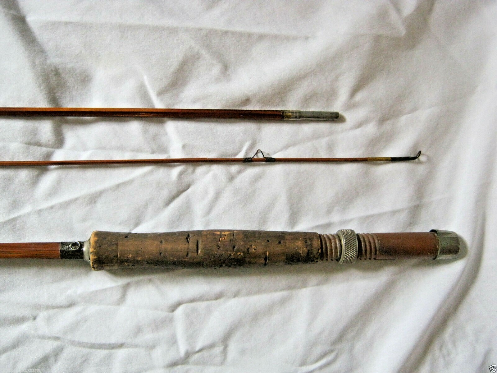 Vintage Union Hardware Fly Fishing wood Pole & Heddon metal tube | eBay