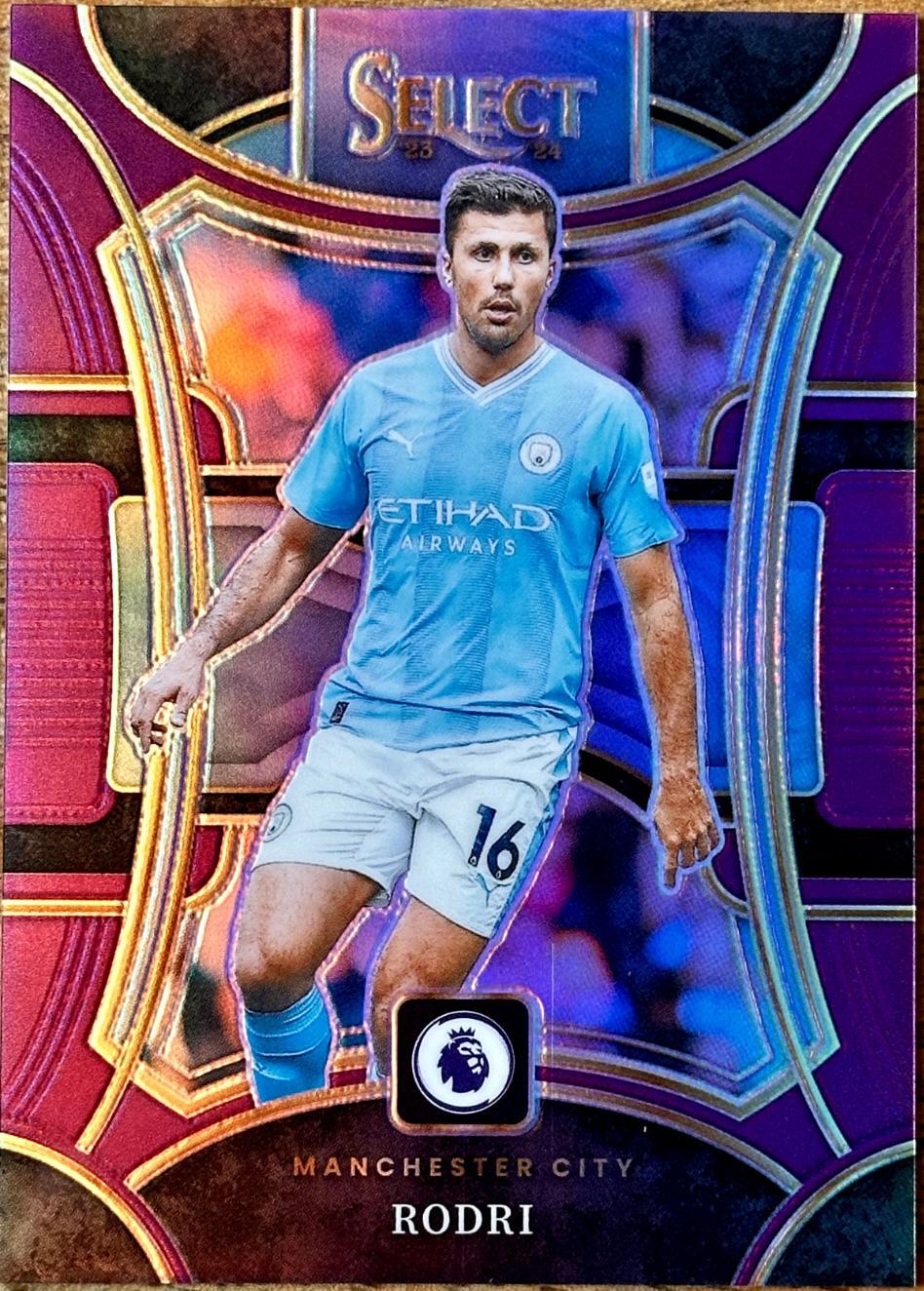 2023-24 Panini Select Premier League - Mezzanine Rodri #162 Purple ...