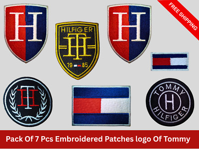 Tommy JEANS Hilfiger Patches Retro Flag Embroidered Sew On, Iron-on ...