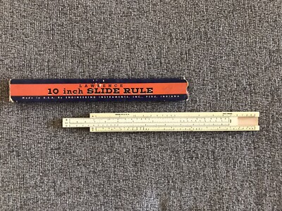 Lawrence 10 inch Slide Rule | eBay