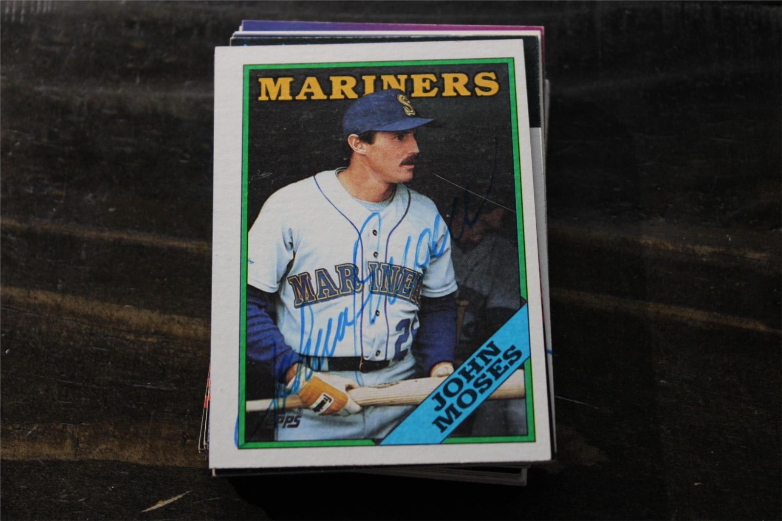 JOHN MOSES SEATTLE MARINERS AUTOGRAPHED CARD | eBay