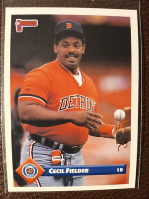 CECIL FIELDER DETROIT TIGERS 1993 DONRUSS BASEBALL CARD #541 | eBay