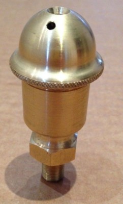 LARGE SAVAGE STYLE PERIOD BRASS SCREW TOP WICK FEED OILER 1/8 BSP ...