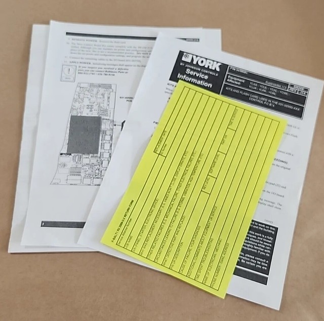 YORK 331-02550-101 I/o Board Kit G2491417 for sale online | eBay