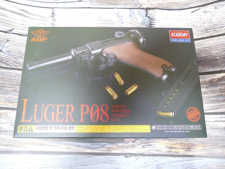 Academy Science Luger P08 Toy Real Gun Bullet Injection 6mm BB ...