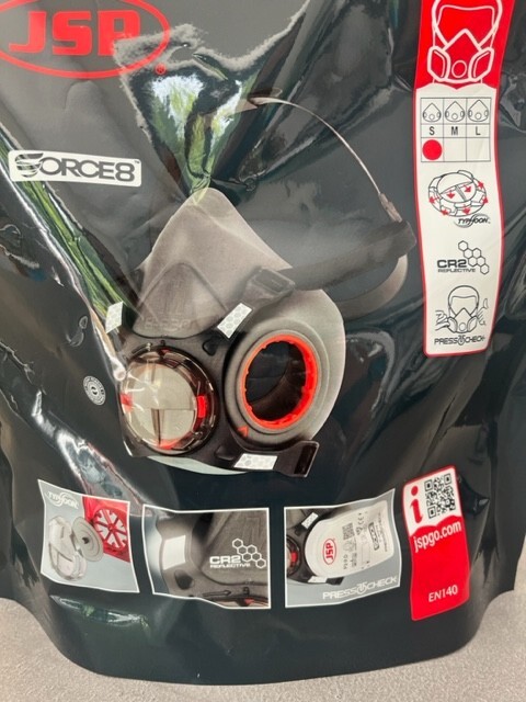 JSP Force 8 half-mask respirator body - not supplied with filters Size ...