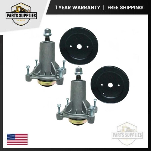 2PK 532195945 187292 Spindle Pulley Kit for Husqvarna 42" 46" Deck ...