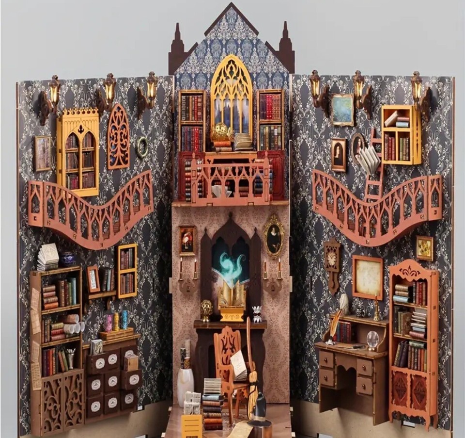 Magic Book Nook Library Kit, diy nook book | eBay UK