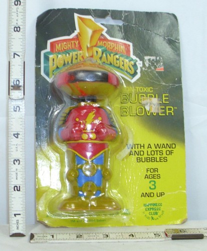 BANDAI MIGHTY MORPHIN POWER RANGERS BUBBLE BLOWER ROBOT FIGURE SEALED ...