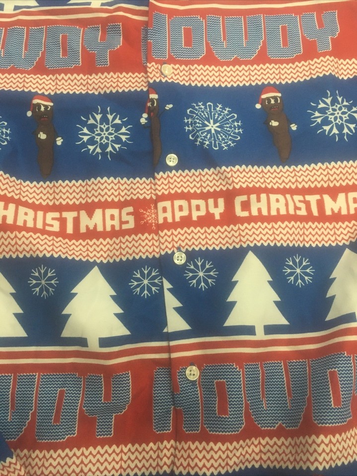 Suitmeister South Park Howdy Ho! Mr. Hankey Button Down Christmas Shirt ...