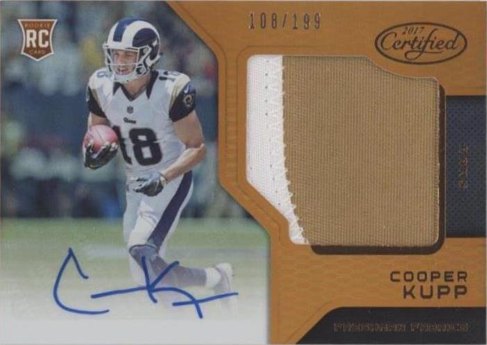 2017 Panini Certified - Freshman Fabric Signatures Cooper Kupp #218 ...