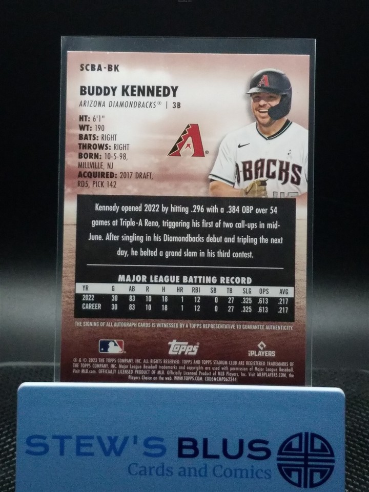 2023 Topps Stadium Buddy Kennedy AUTO Diamondbacks D-Backs RC | eBay